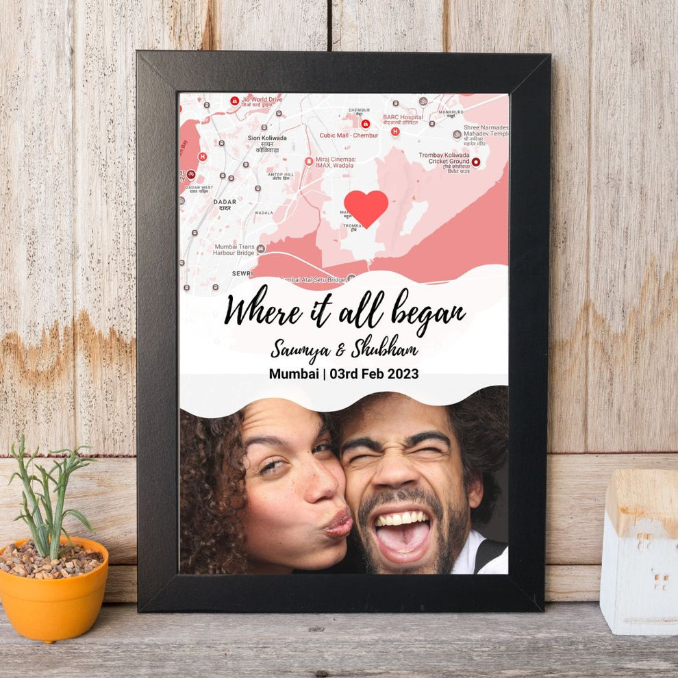 Best Memory Map Gift Frame – Happy Corner